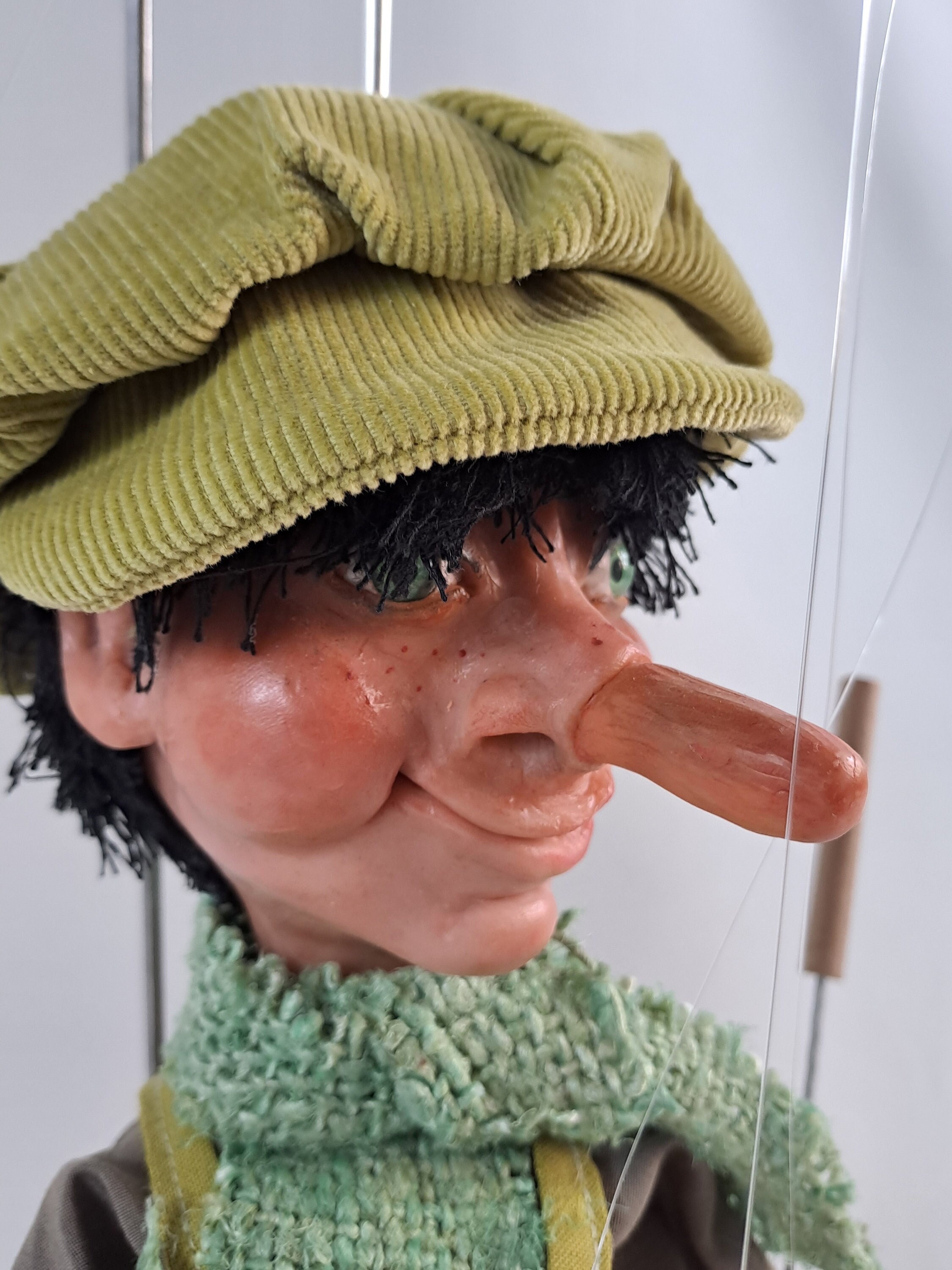 Pinocchio Puppet, Handmade Without Molds, in Wood and Polymer Clay ...