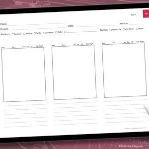 4 Social Media Storyboard Templates for (1x1, 4x5, 9x16) - Etsy