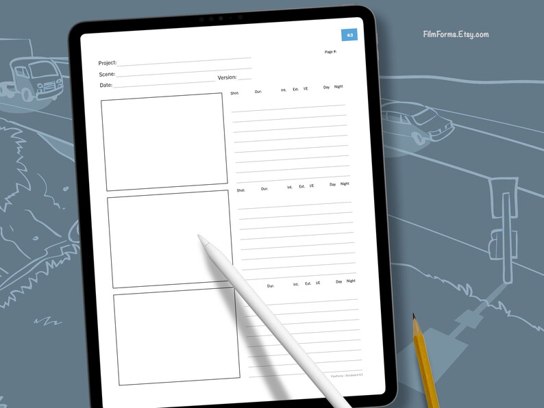 4 TV Storyboard Templates for 16x9 (HD, UHD), 4x3 (1.33), and 2x1 - Etsy