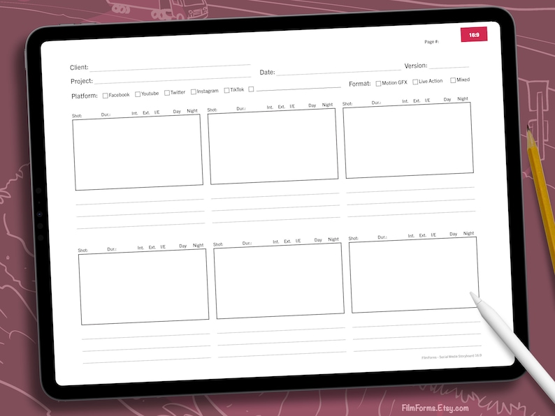 4 Social Media Storyboard Templates for (1x1, 4x5, 9x16) - Etsy