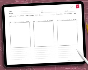 4 Social Media Storyboard Templates for (1x1, 4x5, 9x16) - Etsy