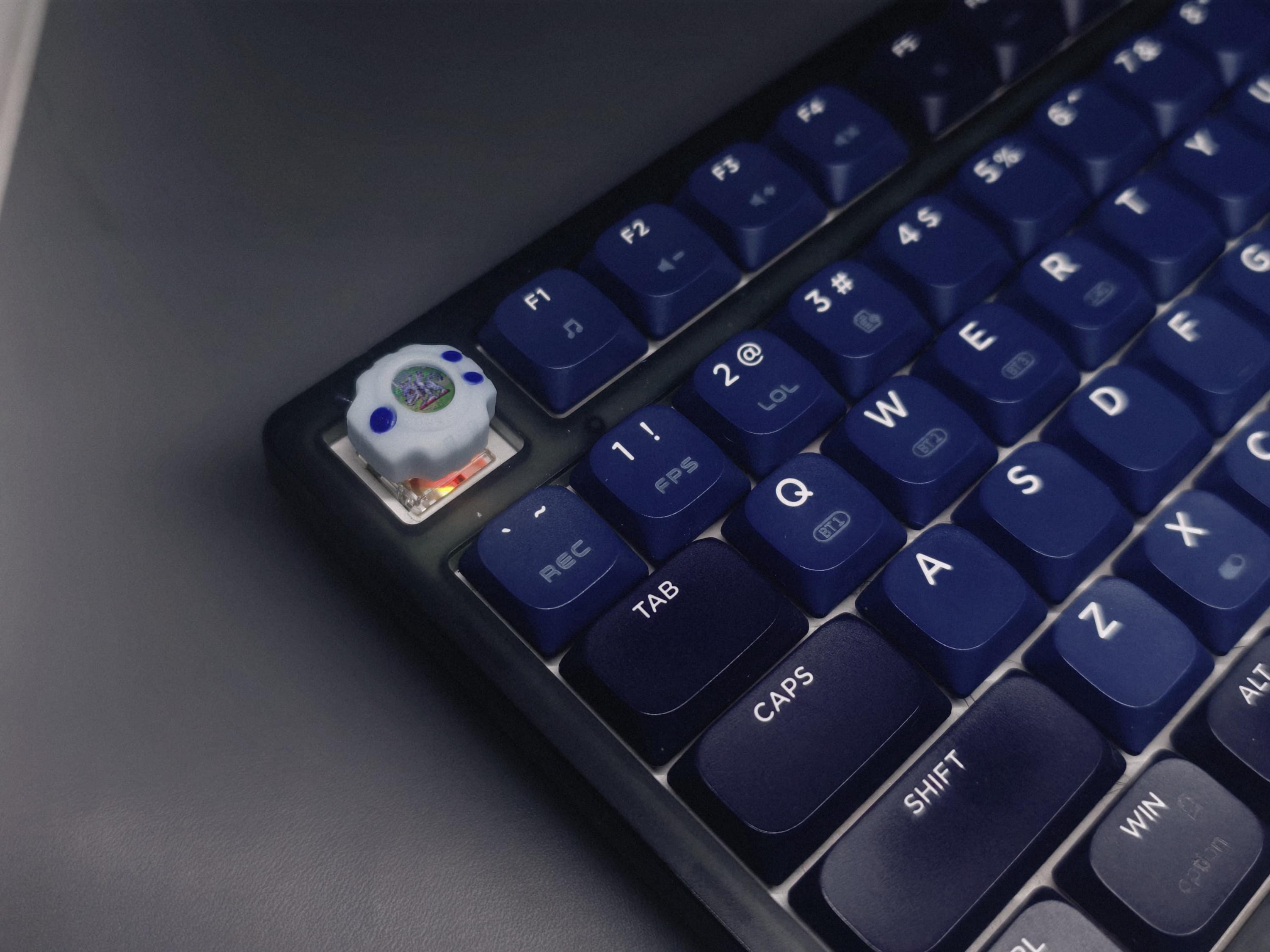 Digi 25th-color EVOLUTION Artisan Keycap - Custom, Hand Painted, Cherry ...