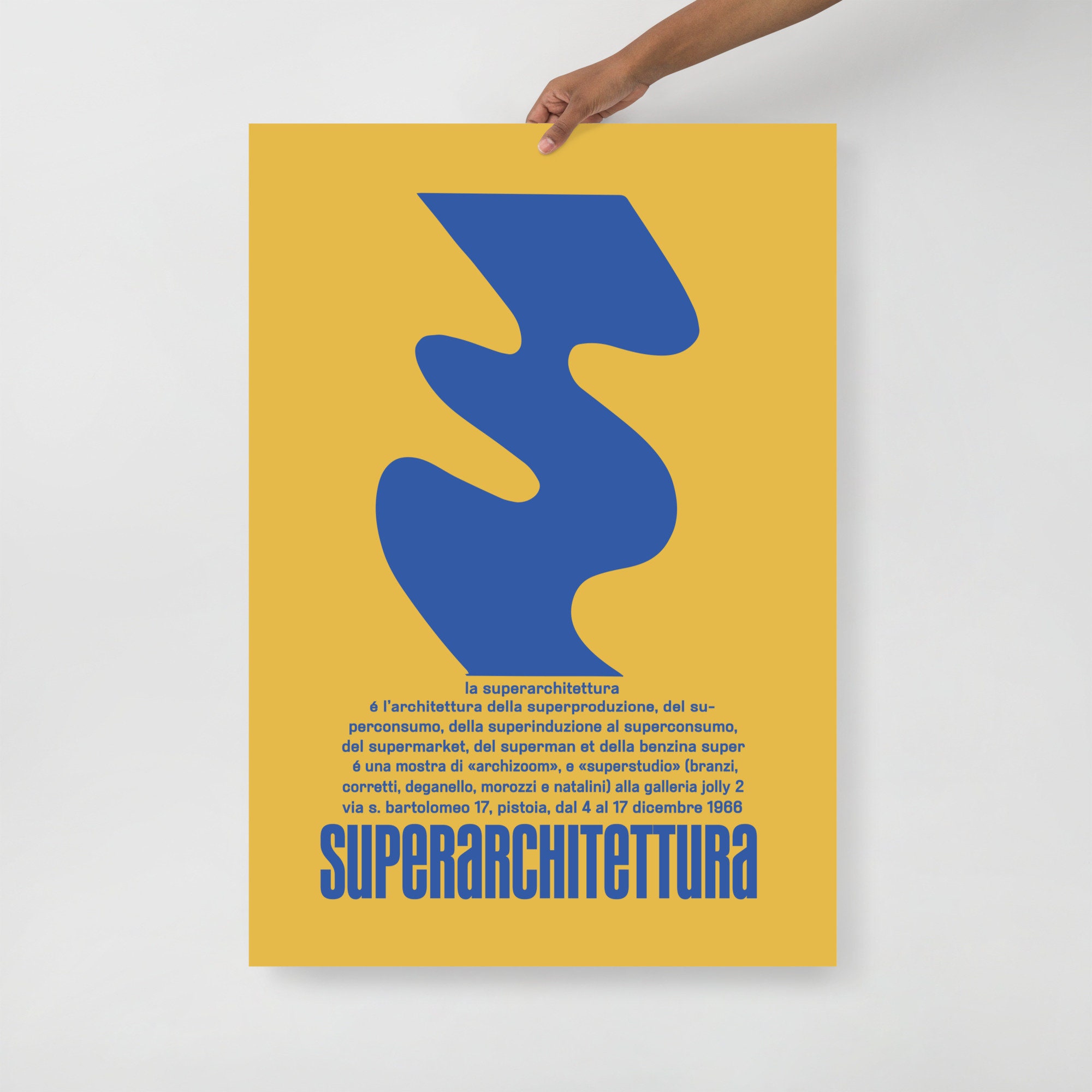 Archizoom Superstudio Exhibition Poster Radical Italian Print Italian Design Post Modern ...