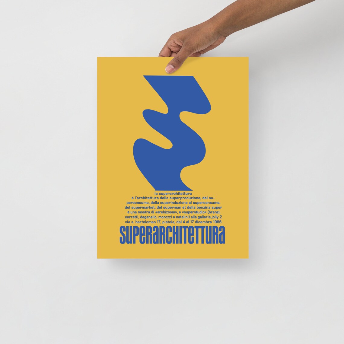 Archizoom Superstudio Exhibition Poster Radical Italian Print Italian Design Post Modern ...