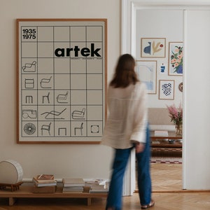 Artek Poster Furniture Design Chair Poster Mid Century Poster Famous ...