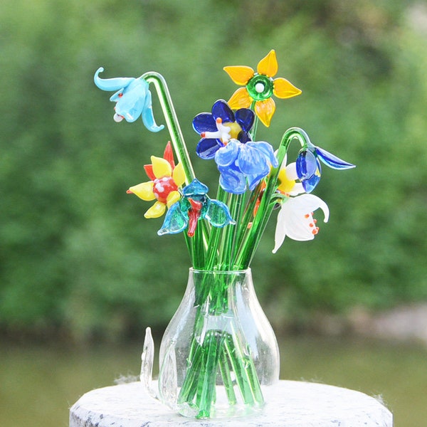 Glass Flower - Etsy