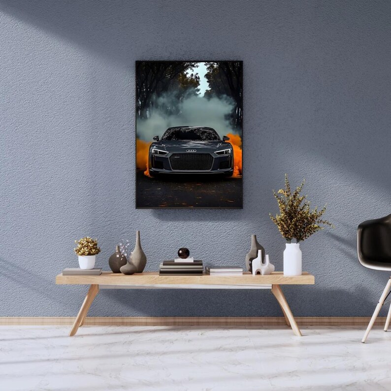 Audi R8 Inspired Wall Art, Wall Paper, Digital Poster, Aesthetic, Super ...
