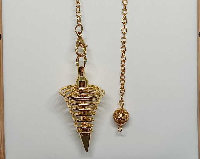 Vibratory Pendulum Gold Metal, Divination Pendulum, Dowsing Pendulum - Etsy
