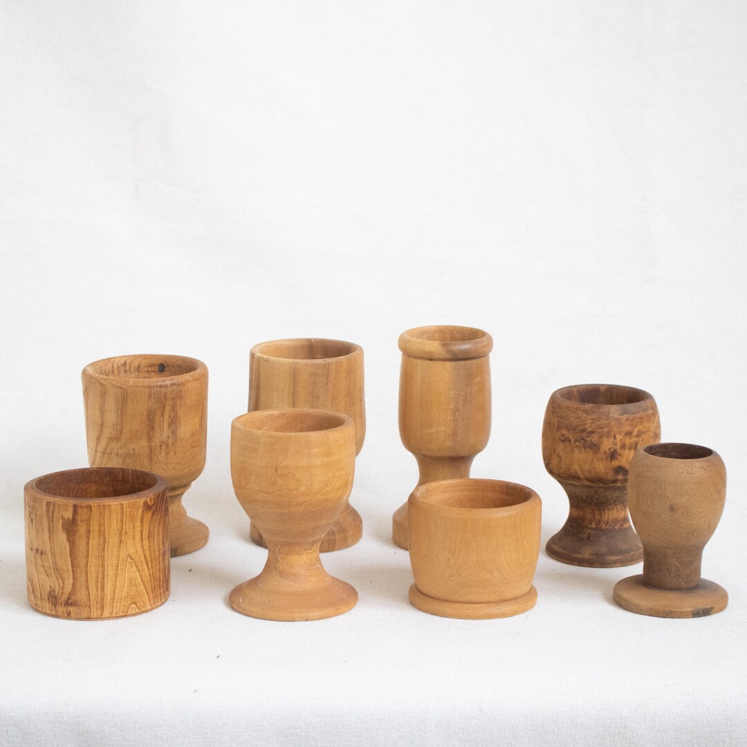 Hand Turned Wood Goblet Rustic Handmade Drinkware Artisan Carved Wooden ...