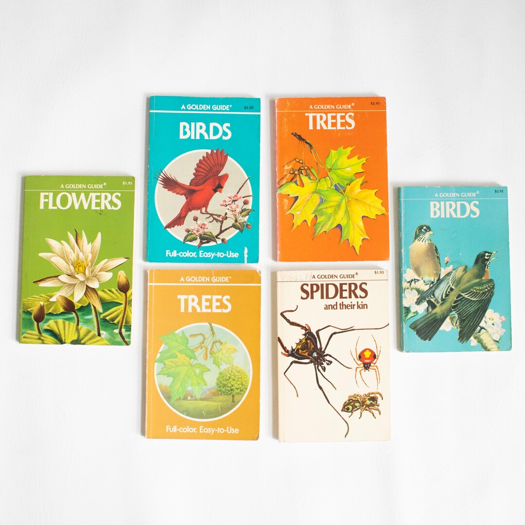 Golden Nature Guide Books Flowers Birds Spiders Trees Plant Guide ...