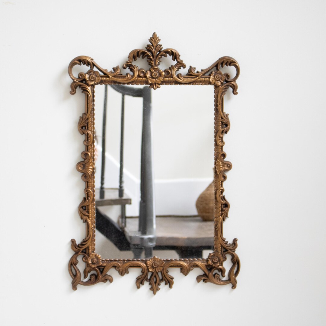 Gold Rococo Mirror Antique Rectangle Mirror Wedding Arch Sign Ornate ...