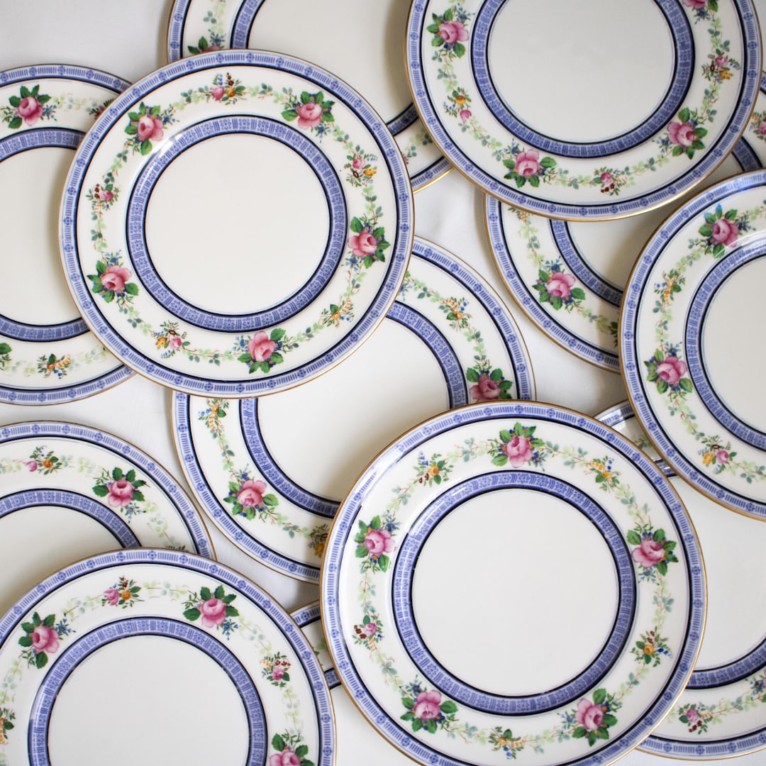 Rare Early 1900s Royal Doulton Dinner Plates Hand Painted Floral Motif ...