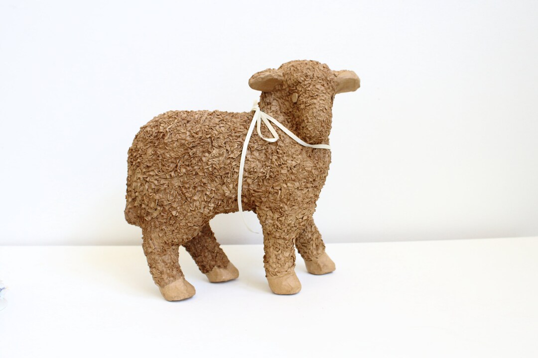 Handmade Sheep Gift Handmade by Artist Sheep Decor for Home Lamb Easter ...