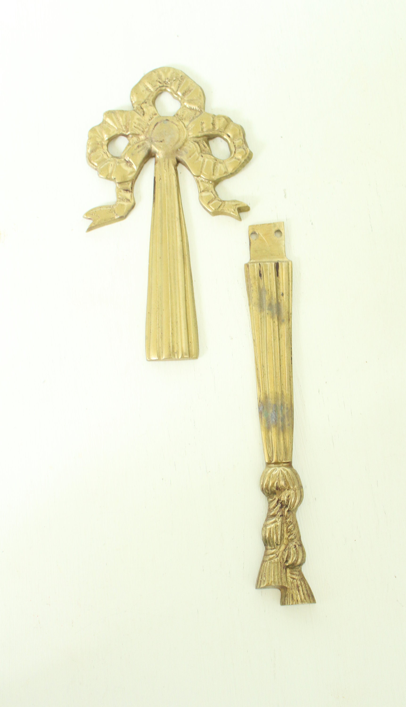 Brass Wall Decor Vintage Pediment Gold Hanging French Antique Wall Art ...