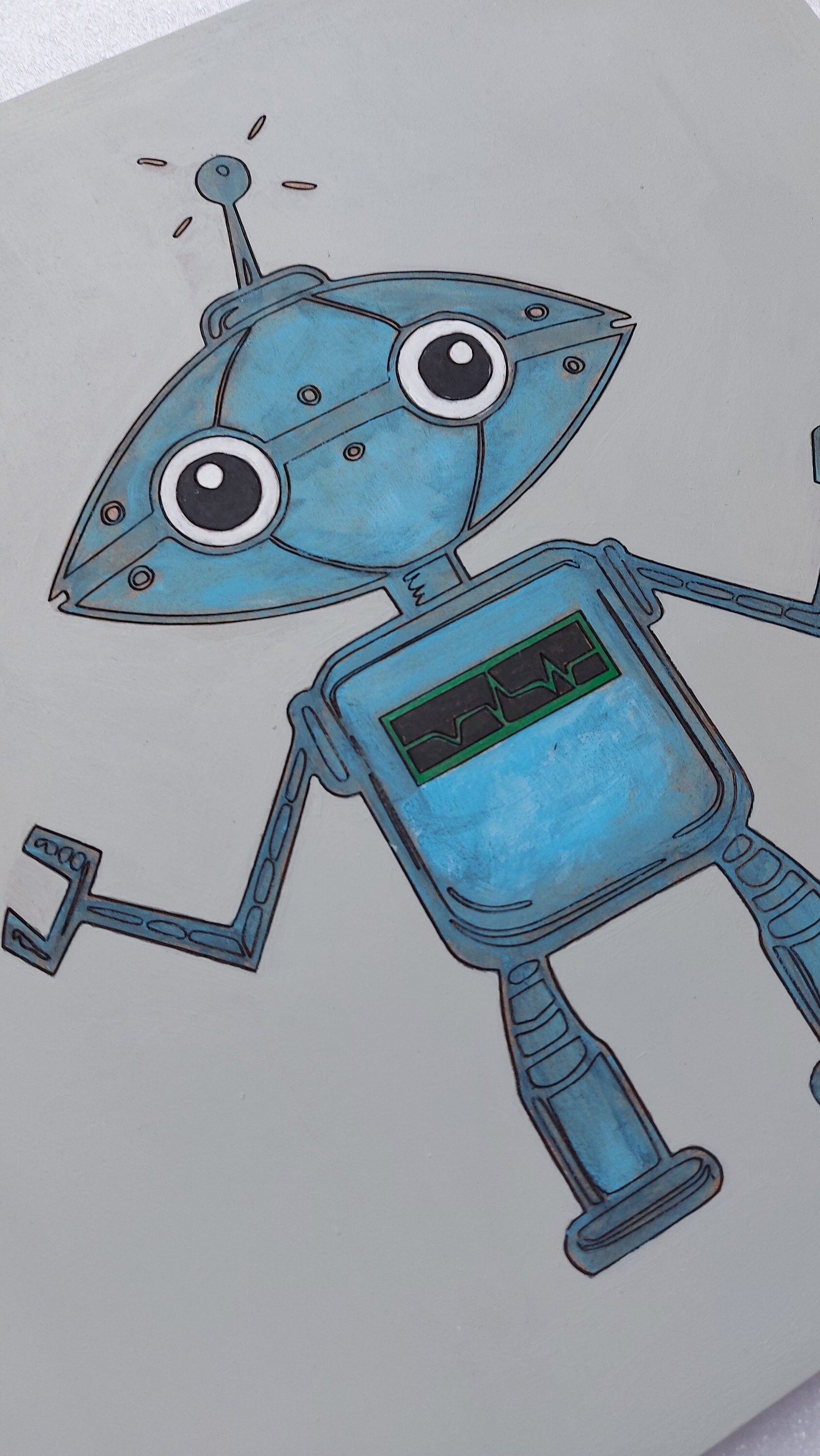 Rusty Robots, Robot Wall Art for Kids Room, Robots, Kids Wall Art, Kids ...