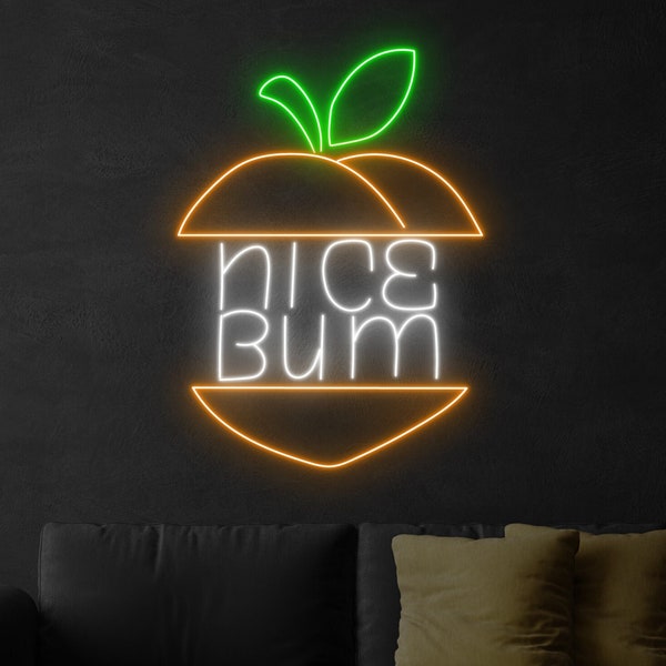Peach Butt Neon Sign - Etsy