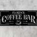 Personalized Coffee Bar Metal Name Sign, Coffee Sign, Shop Sign, Metal ...
