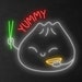 Yummy Dimsum Led Sign, Dimsum Neon Sign, Custom Neon Sign, Dumpling ...