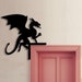 Dragon Door Corner Metal Wall Art, Dragon Door Topper, Dragon Door ...