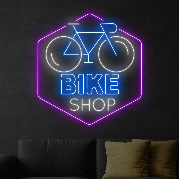Bike Shop Neon Sign - Etsy