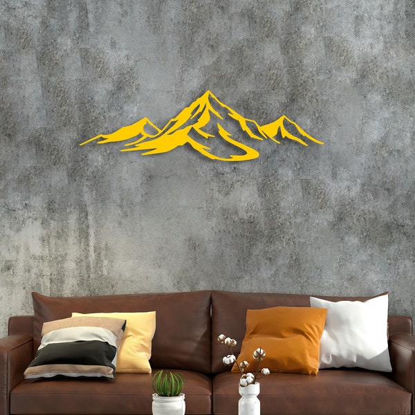 Mountain Metal Art - Etsy