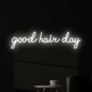 Good Hair Day Neon Sign, Barber Shop Led Sign Wall Decor, Barber Shop ...