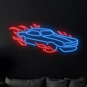 Mustang Car Neon Sign, Mustang Car Led Sign, Custom Neon Sign, Car ...