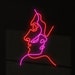 Abstract Man Woman Neon Sign, Abstract Two Faces Led Sign, Custom Neon ...