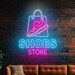 Fashion Shoes Store Led Sign, Shoe Shop Neon Sign, Shoe Shop Led Light ...