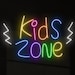 Kids Zone Neon Sign, Kids Zone Led Sign, Custom Neon Sign, Gift for Kid ...