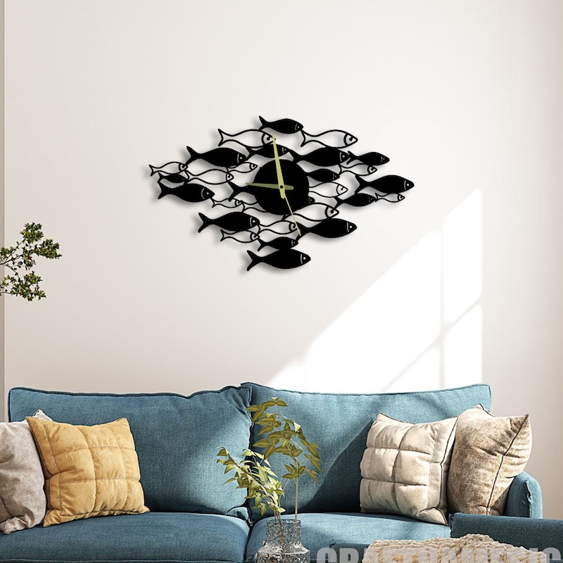 Fish Clock - Etsy