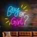 Boy or Girl Led Sign, Baby Gender Reveal Neon Sign, Custom Neon Sign ...