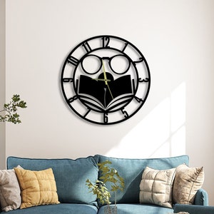 Librarian Decoration Clock for Wall, Wall Clock Unique for Home Decor ...