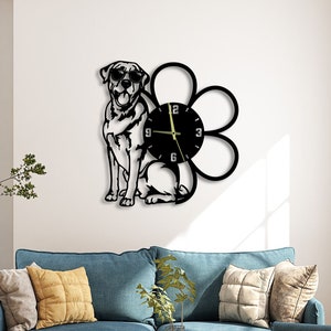 Labrador Retriever Dog Design Wall Clock, Wall Clock Unique for Home ...