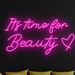 It's Time for Beauty Neon Sign, Nails Salon Led Sign, Custom Neon Sign ...