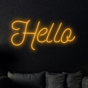 Hello Neon Sign, Hello Led Sign, Custom Neon Sign, Beauty Clinic Sign ...