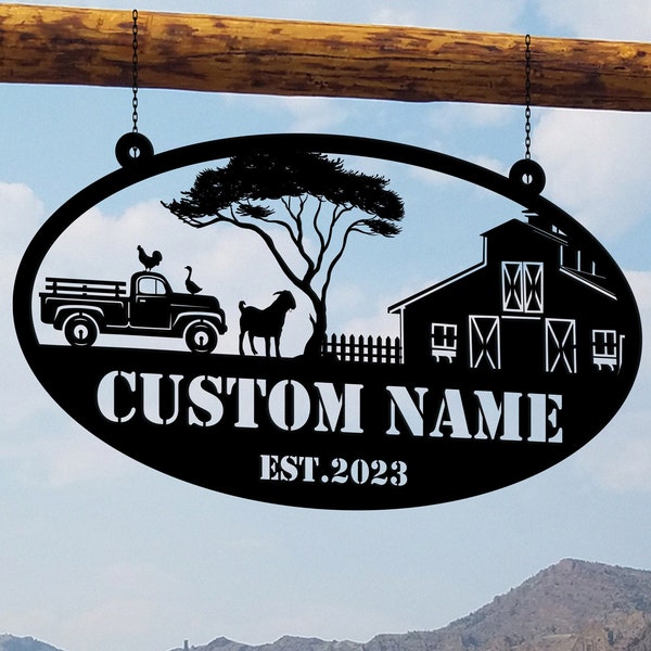 Metal Farm Signs - Etsy
