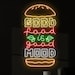 Good Food is Good Mood Neon Sign, Burger Led Sign, Custom Neon Sign ...