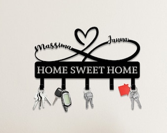 Custom Horse Metal Key Holder, Running Horses Decorative Key Holder ...