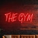 The Gym Neon Sign, the Gym Led Sign , Custom Neon Sign, Body Building ...