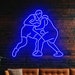Wrestling Led Sign, Man Wrestler Neon Sign, Custom Neon Sign, Wrestling ...