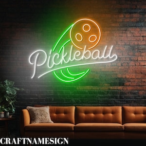 Open Pickleball Court Neon Sign, Pickleball Led Sign, Custom Neon Led ...