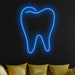 Tooth Line Neon Sign, Tooth Led Sign, Custom Neon Sign, Dentist Room ...