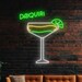Open Daiquiri Neon Sign, Cuban Daiquiri Cocktails Led Sign, Custom Neon ...