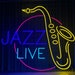 Jazz Live Neon Sign, Saxophone Led Sign, Custom Neon Sign, Jazz Band ...