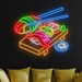 Sushi and Sashimi Neon Sign, Japanese Sushi Led Sign, Custom Neon Sign ...
