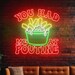 You Had Me at Poutine Neon Sign, Canadian Poutine Led Sign, Custom Neon ...