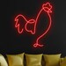 Minimalist Chicken Neon Sign, Chicken Line Led Sign, Custom Neon Sign ...