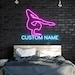 Custom Female Gymnastics Neon Wall Art - Personalized Girl Gymnast Name ...