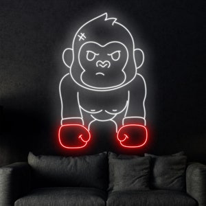 Gorilla Boxing Neon Sign, Boxing Led Sign, Custom Neon Sign, Boxing ...